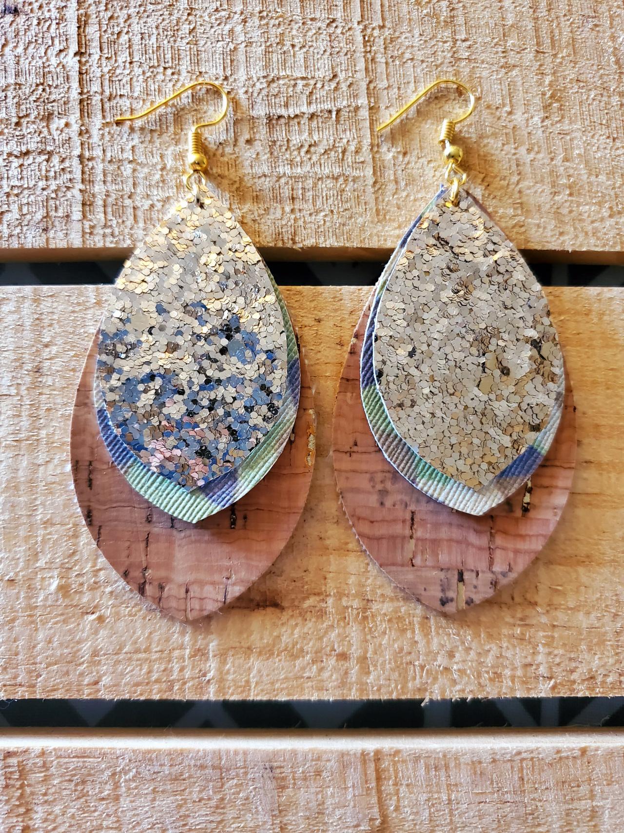 Camo leather earrings store